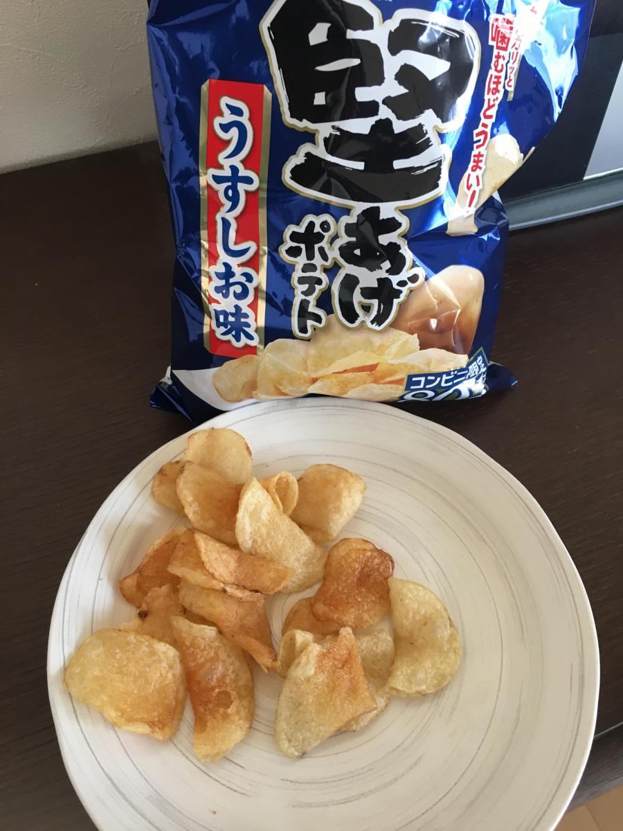 カルビー 堅あげポテト うすしお味の商品ページ