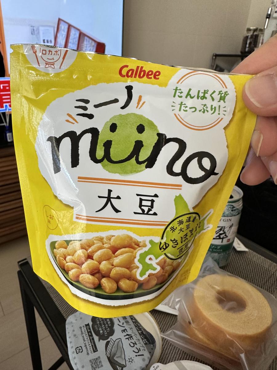 カルビー miino（ミーノ）大豆しお味の商品ページ