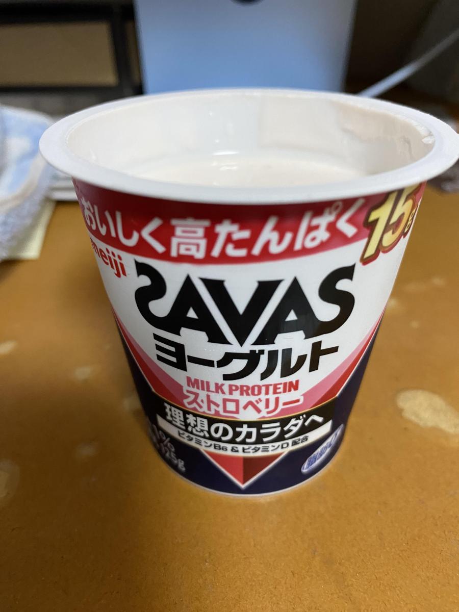 明治 SAVAS（ザバス）MILK PROTEIN ヨーグルト 脂肪0 ストロベリーの商品ページ